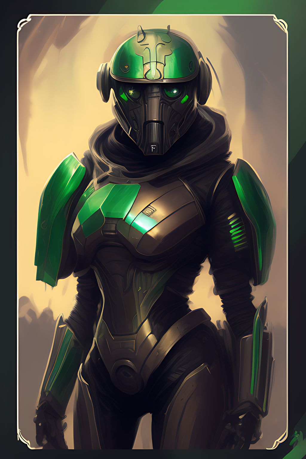 KOPF-KI-NO: (((green theme, collectors card, holographic foil ...