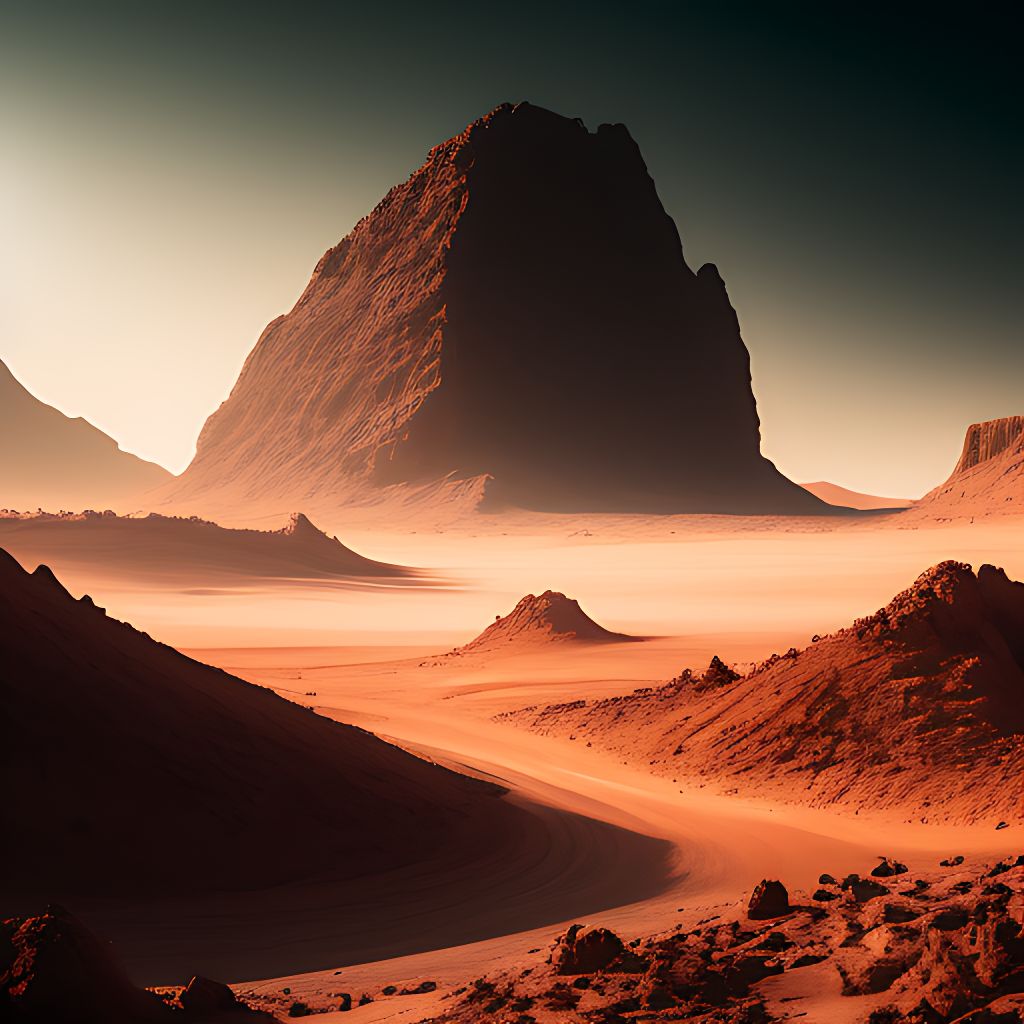 Planet Mars Landscape Lighting