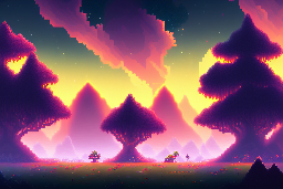 blind-ferret68: a pixel planet in space with lights, fog, land and water