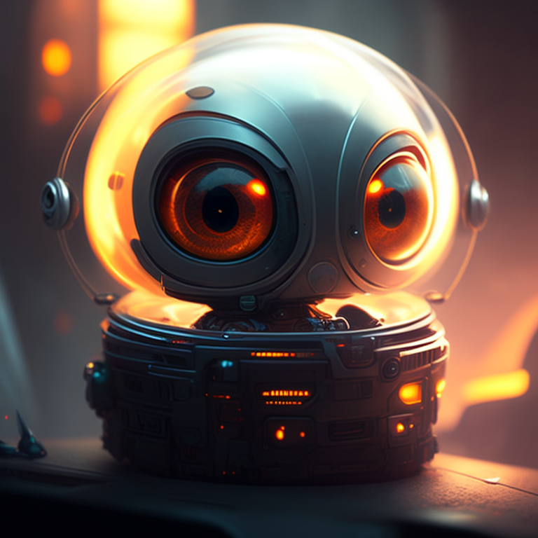 wild-pig800: Alien with one eye in a spaceship