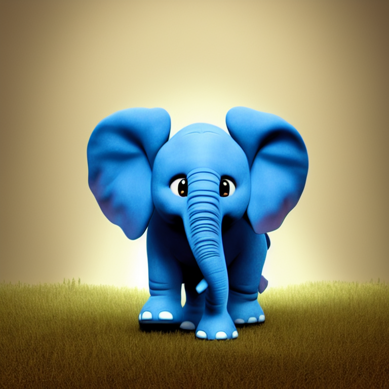 Big And Small Elephant Cartoon