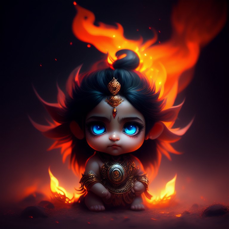 Cartoon Lord Shiva