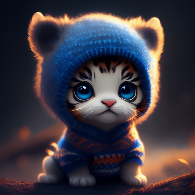 Baby Blue Tiger