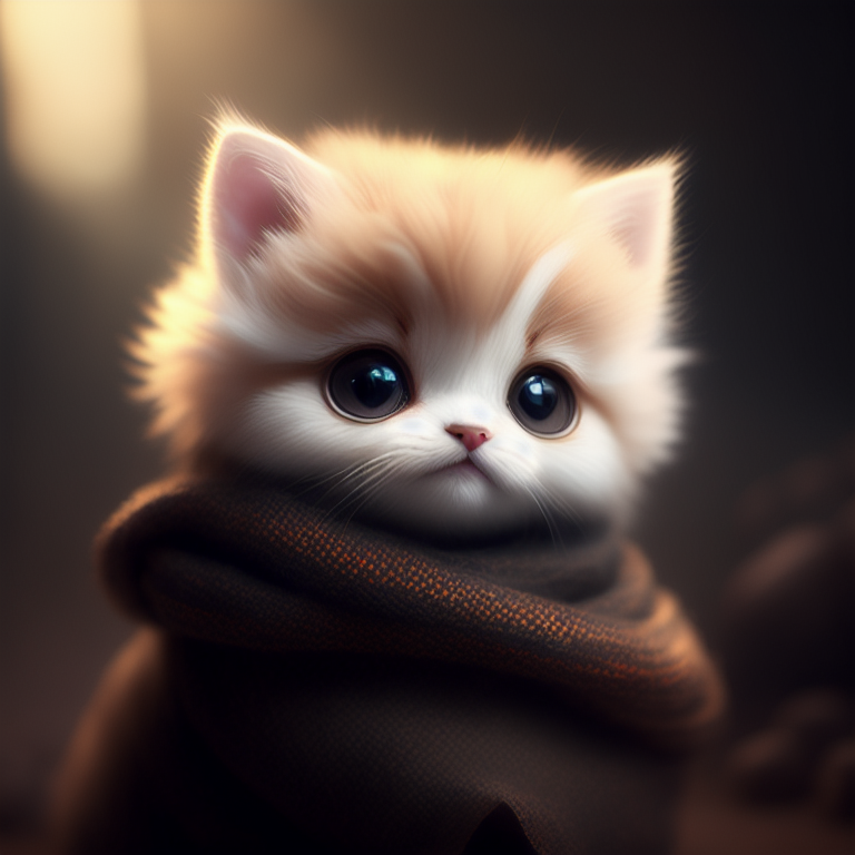 Fluffy Munchkin Kitten Wallpaper