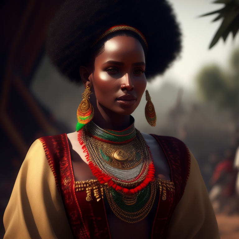 sparse-rook307: Create an oromo aba gada with all oromo tradition clothes