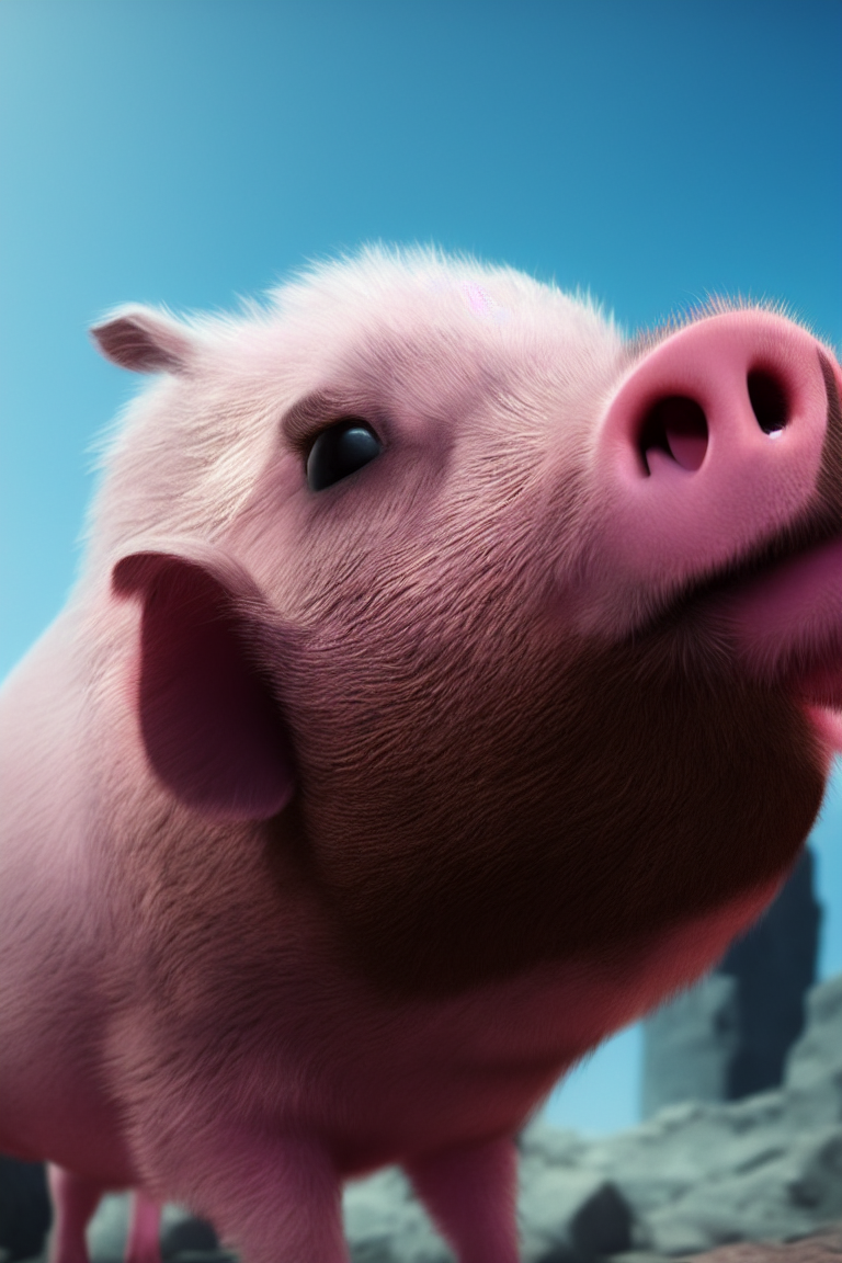 Funny Pig Wallpaper