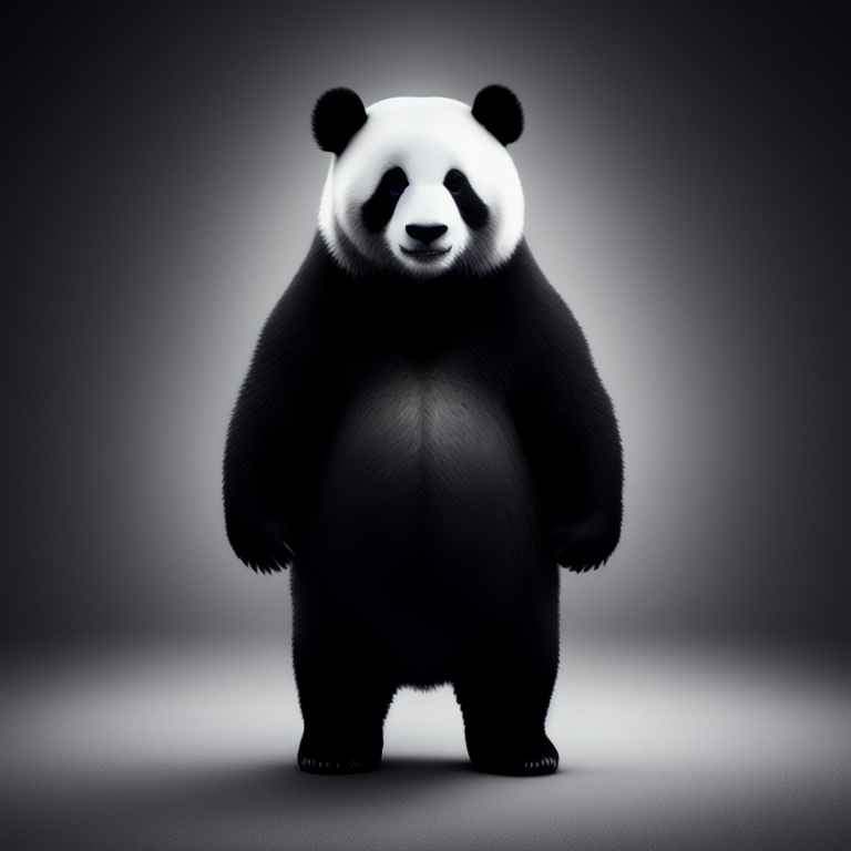 Panda Bear Standing Up