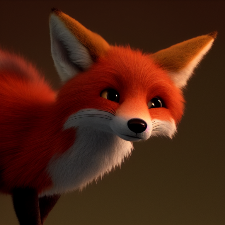 upbeat-stork696: - prompt: A cute fox from Pixar's movie "Night" in