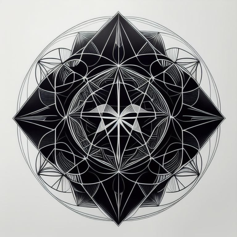 Abstract Straight Line Art