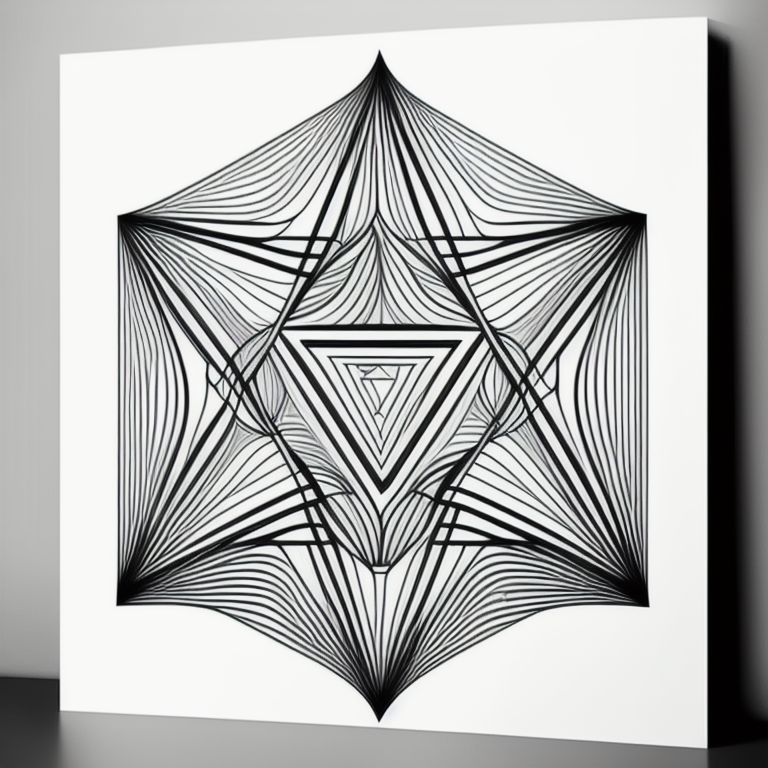 Triangle Abstract Art Drawing