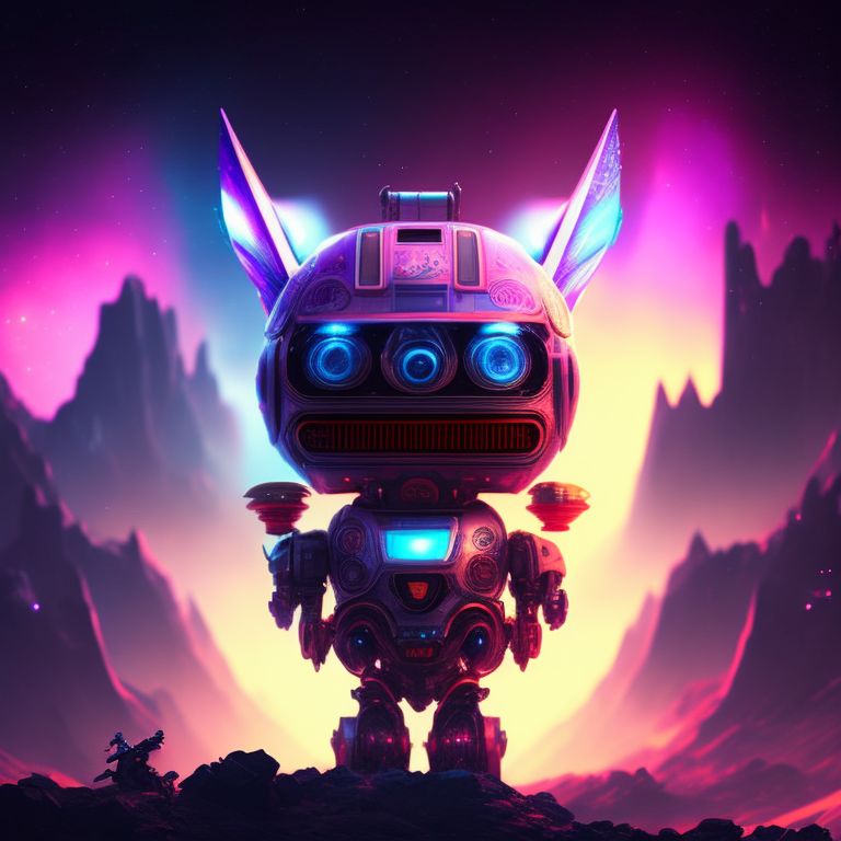 right-stork699: a rabbit warrior in galaxy, Hacker the robot by anton ...