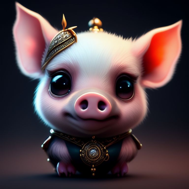 Evil Pig Cartoon
