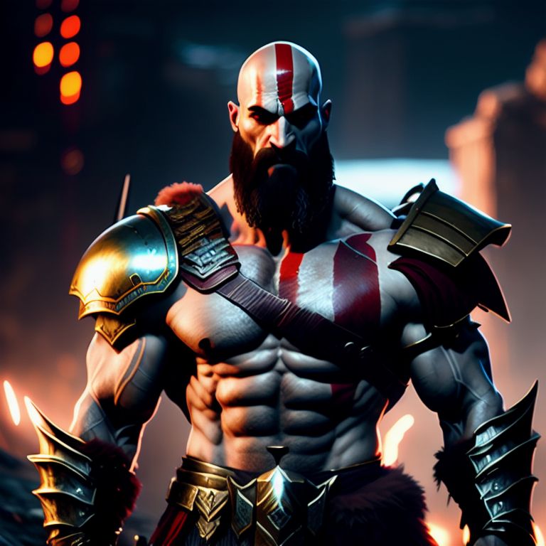 Kratos God Of War 3 Drawings
