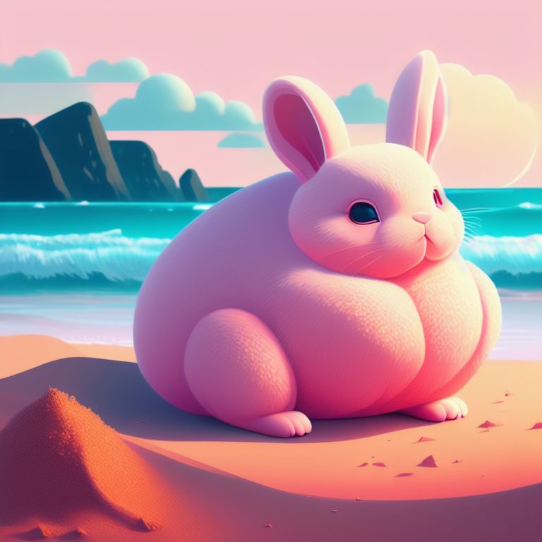 Fat Cute Bunny