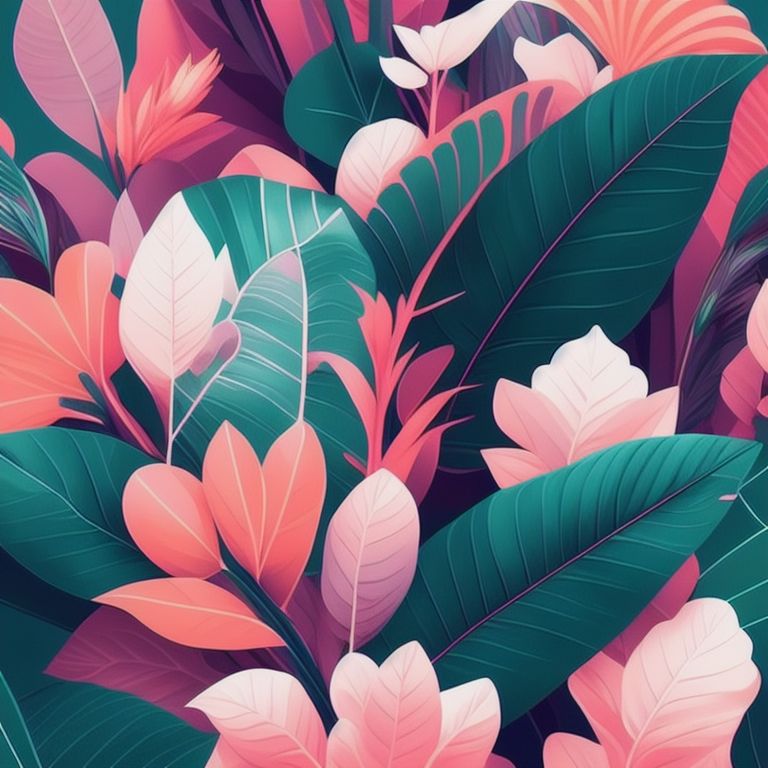 Pink Hawaiian Flowers Background