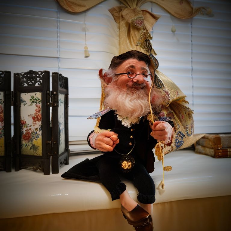 cultured-wasp56: An elf on sofa, Full body, Hip, Realistic, Detailed, 3D