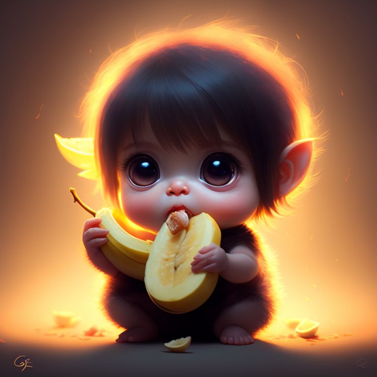Cute Fat Baby Eating