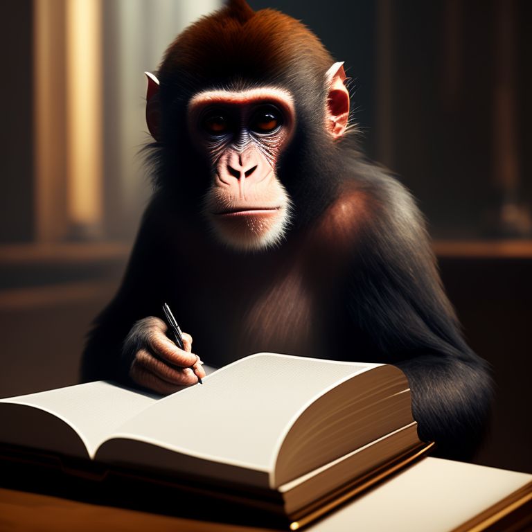 Monkey Writing