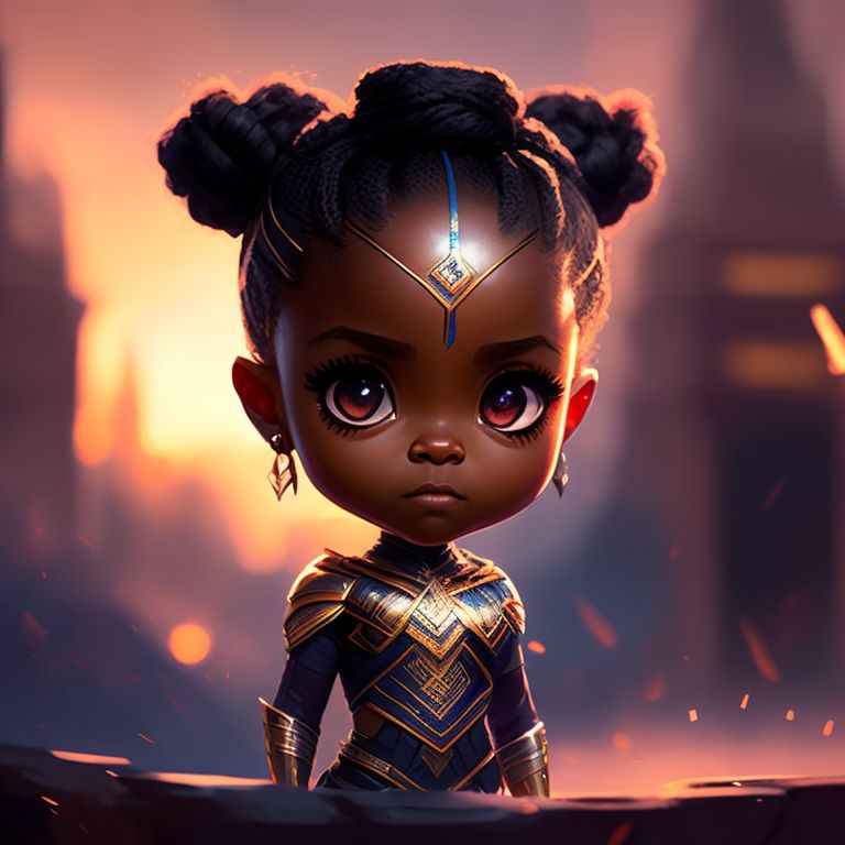 Cute Black Panther Cartoon
