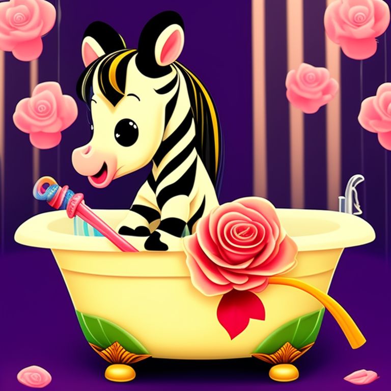 nifty-hare505: A colorful cartoon character depicting a cute zebra ...