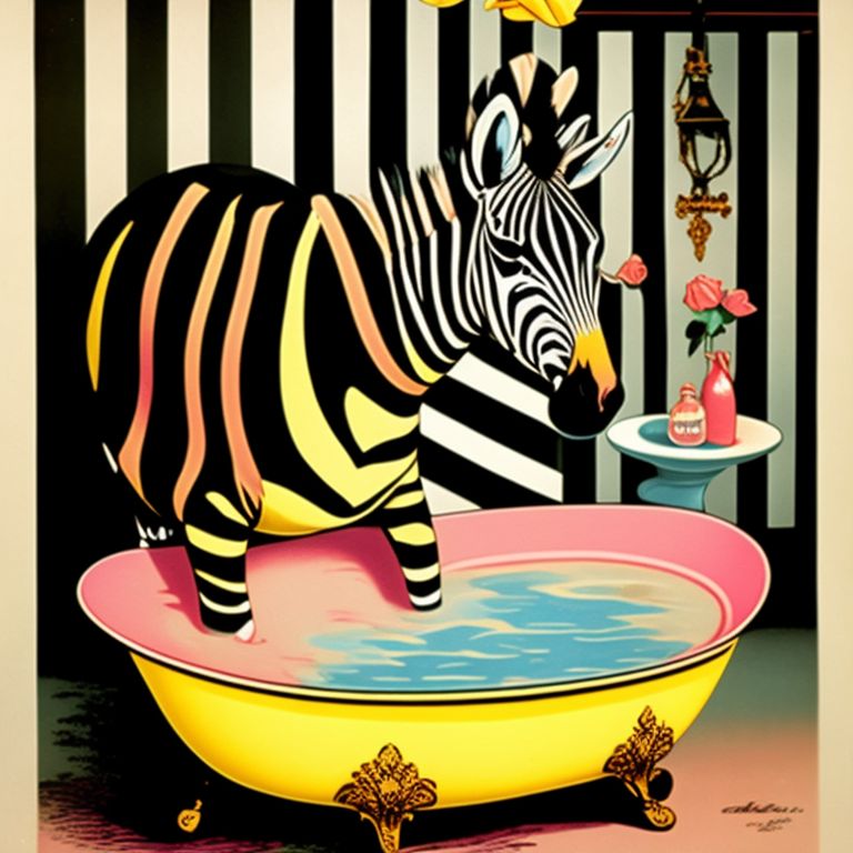 nifty-hare505: A colorful cartoon character depicting a cute zebra ...