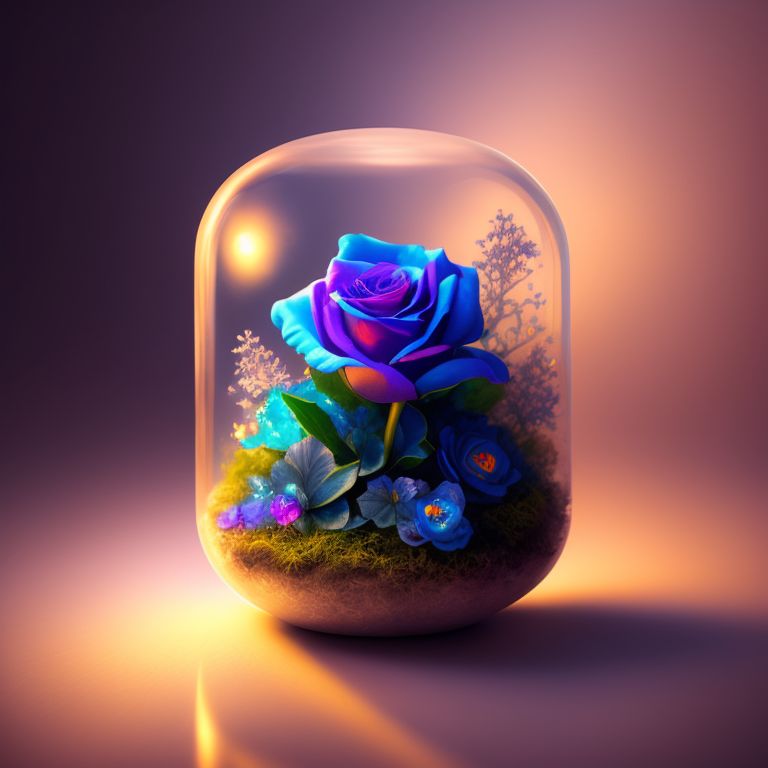 Beauty Of Blue Rose