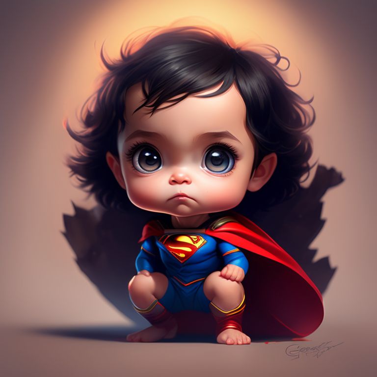 Cute Baby Superman