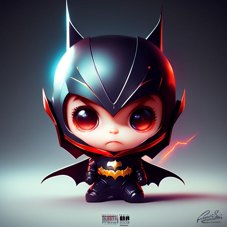 Chibi Flash And Batman