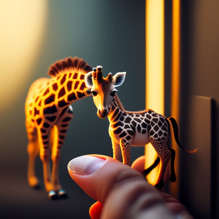 Real Miniature Giraffe