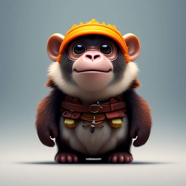 Realistic Monkey Clip Art