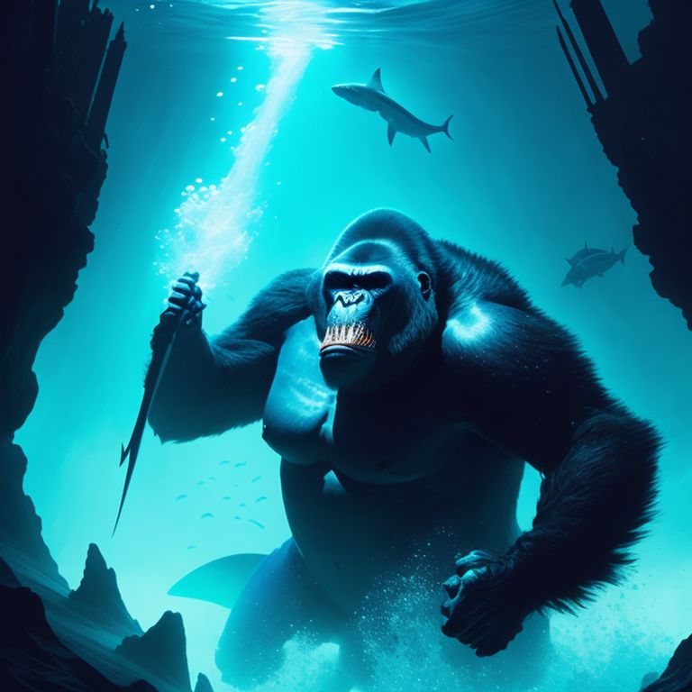 Gorilla Vs Shark