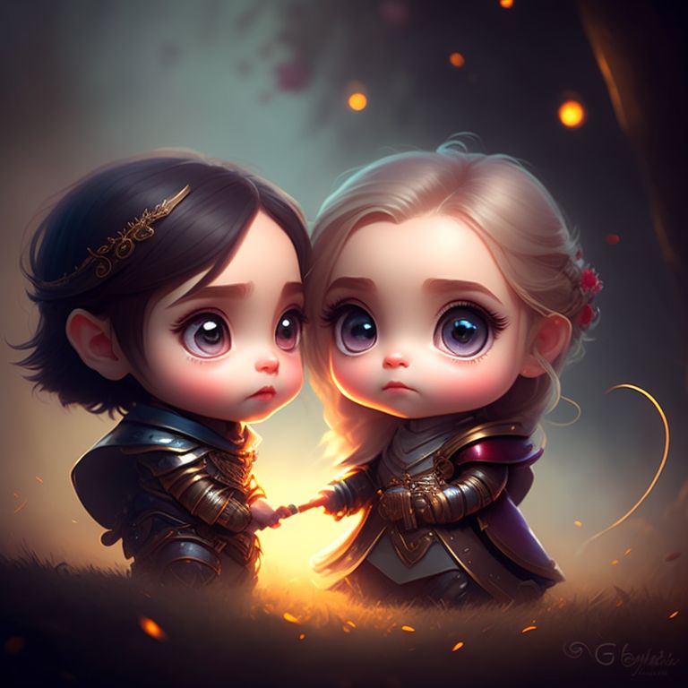 Flame Princess And Flame Prince Kiss