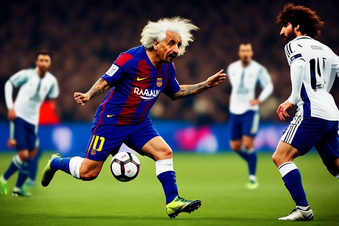 robust-hare286: Albert-Einstein PLAY FOOTBALL WITH LIONEL MESSI
