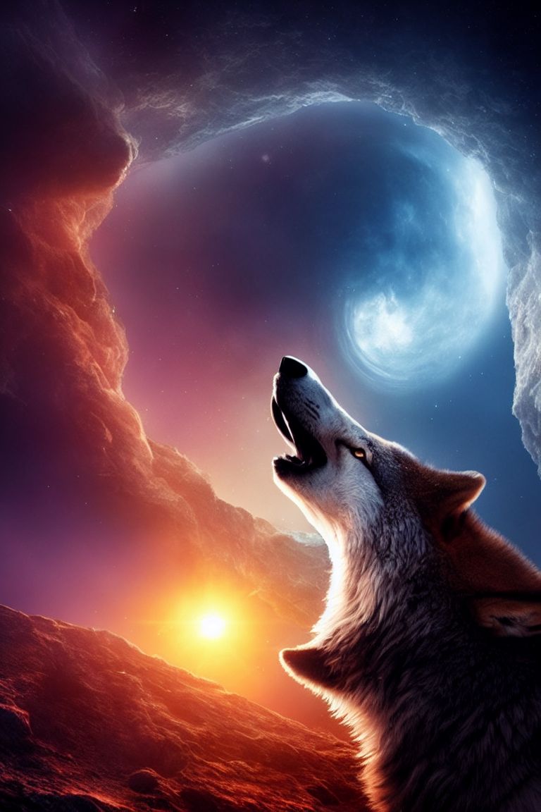 Real Wolves Howling At The Moon