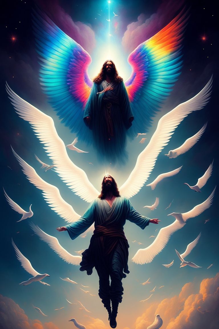 Pictures Of Man Angels In Heaven