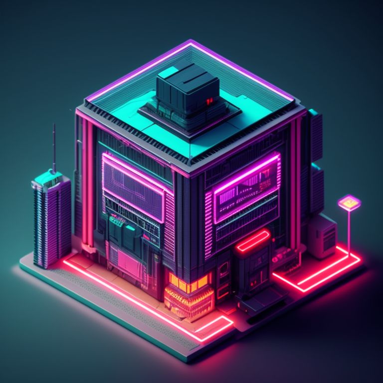 cyberhunter: cyberpunk building