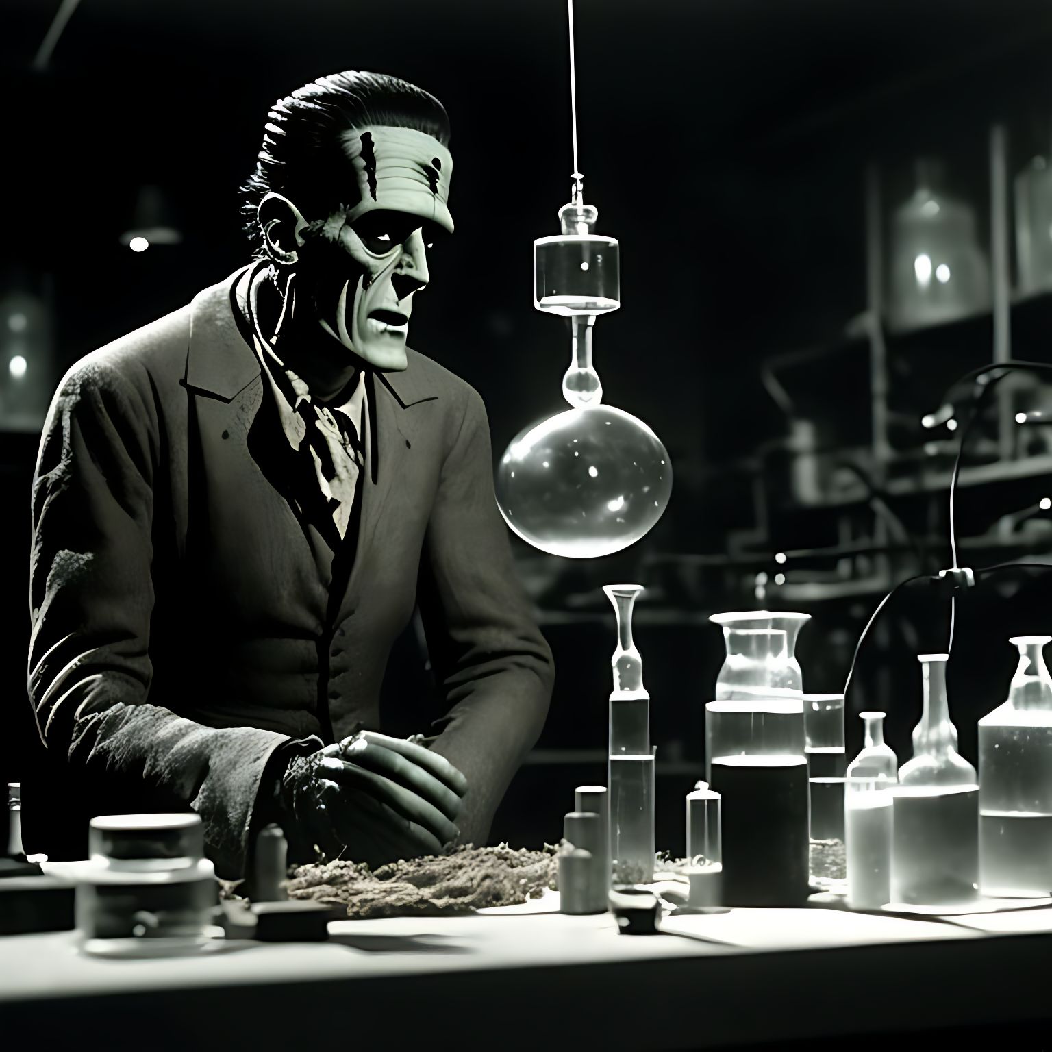 addison: (((A MUPPET-Frankenstein's monster lies motionless on a ...