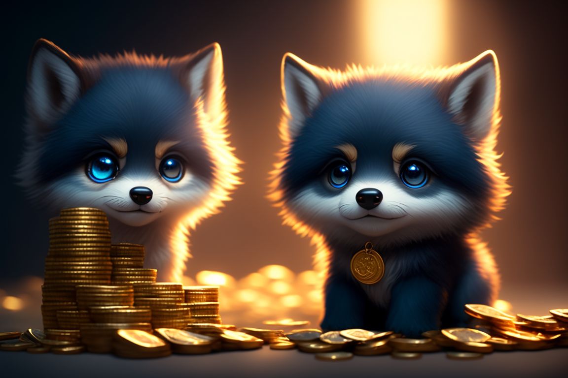 Cute Baby Anime Wolf