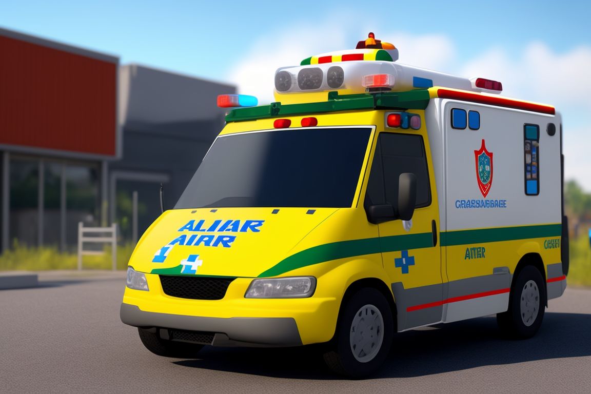 costly-ant806: create an avatar ambulance mascot