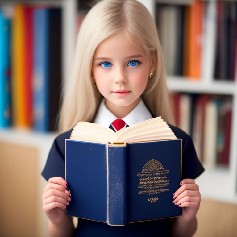 Little Girl With Black Hair And Blue Eyes