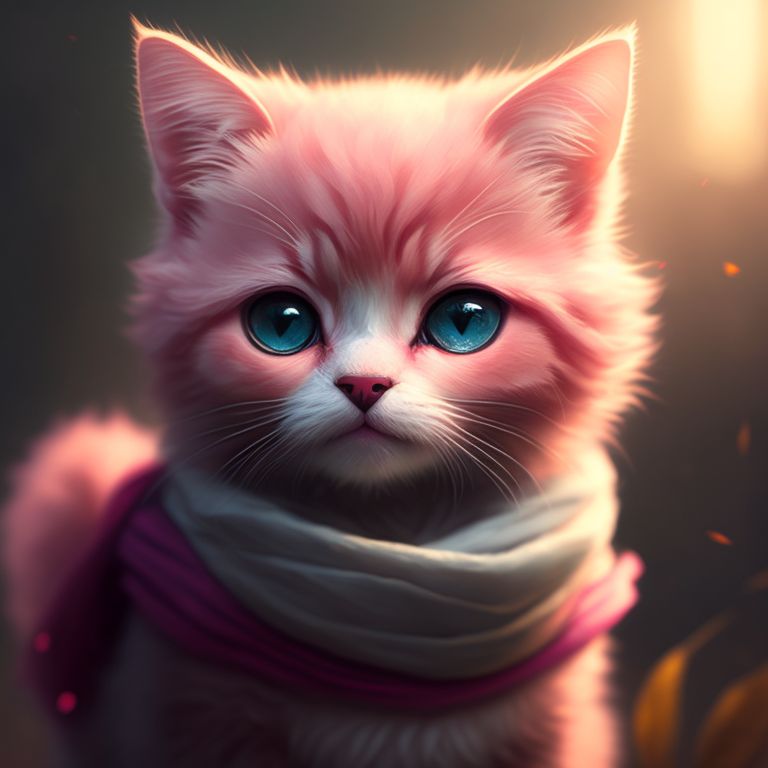 Kawaii Pink Cat