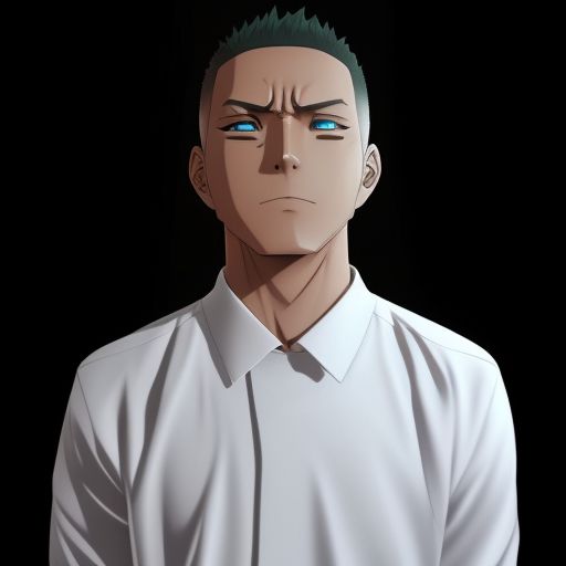 Anime Boy With Buzz Cut