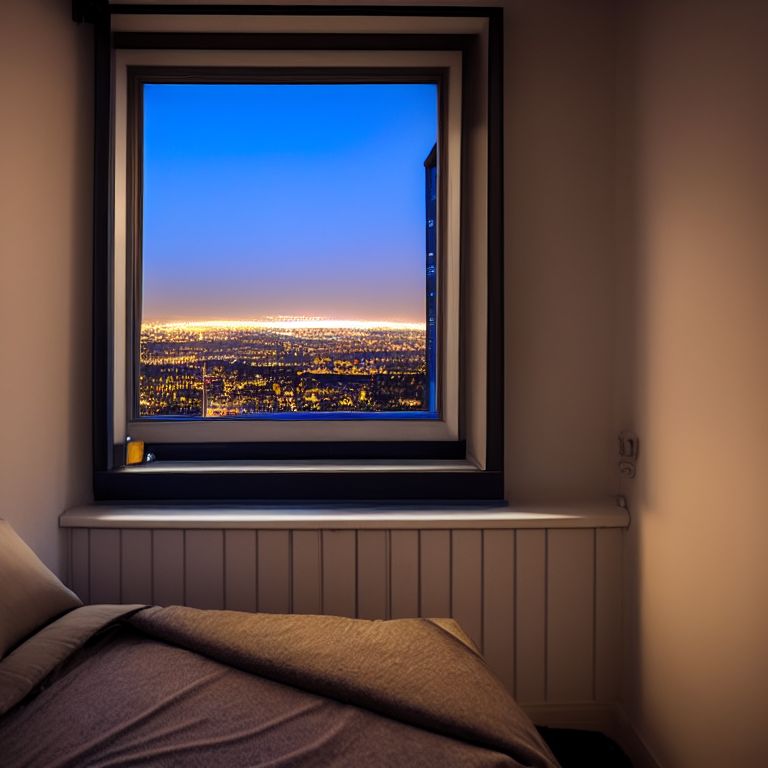 View From Window At Night