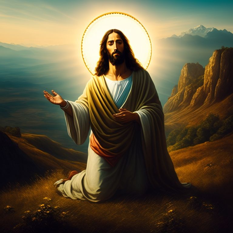 Jesus With Outstretched Hands