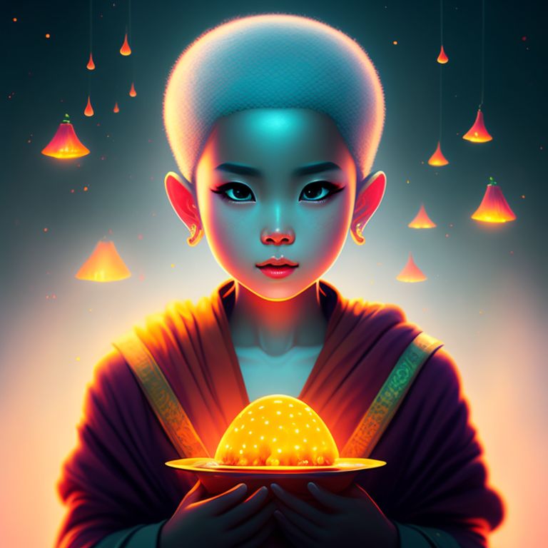 iWornStudio: Buddhist cute monk in Wat Phra Dhammakaya