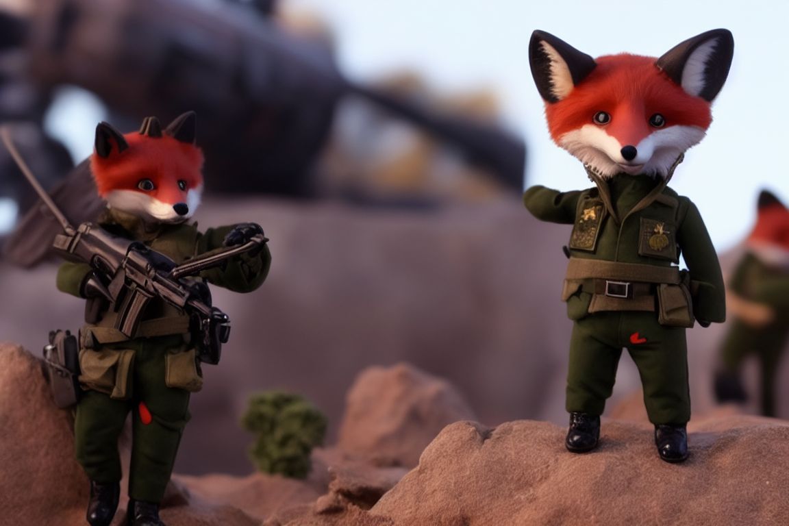 lasting-toad500: animated fox in an army suit