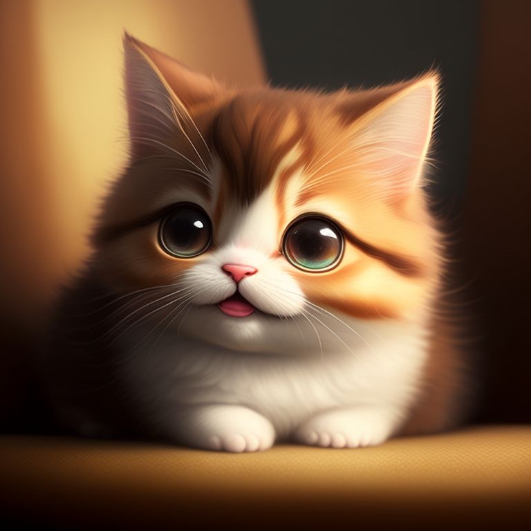 Cute Chubby Cat