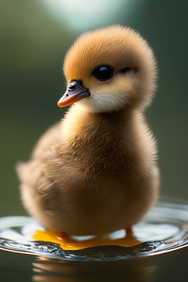Cute Baby Ducks Swimming