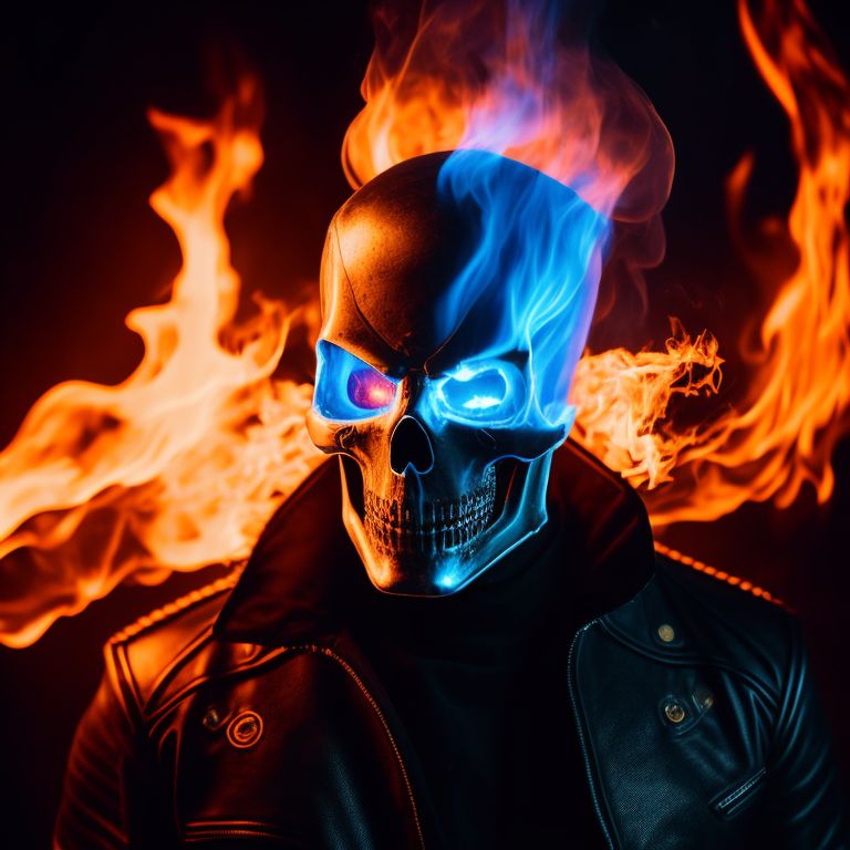 Ghost Rider Blue Flame Wallpaper