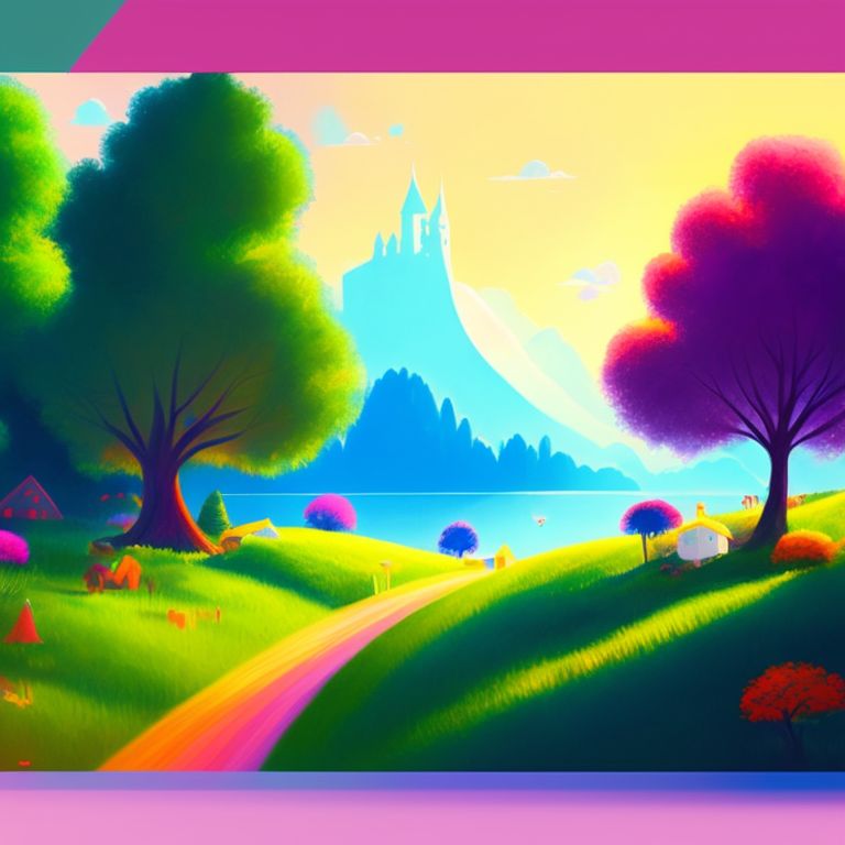 Scenery Paintings Crayons